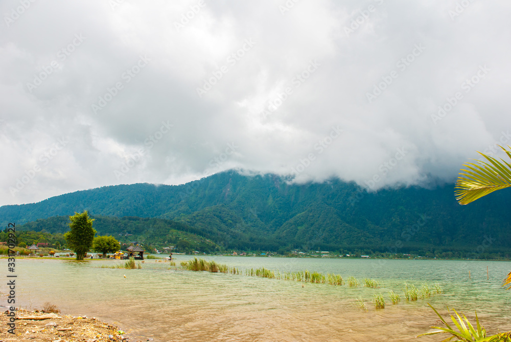 UBUD, BALI, INDONESIA - APRIL 2017: Beautiful Pura Ulun Danu Batur is a ...