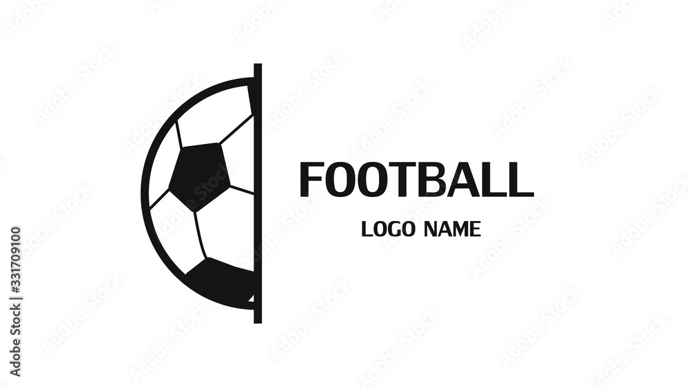 Football logo. European football. Sports game. Logo for the team Stock ...