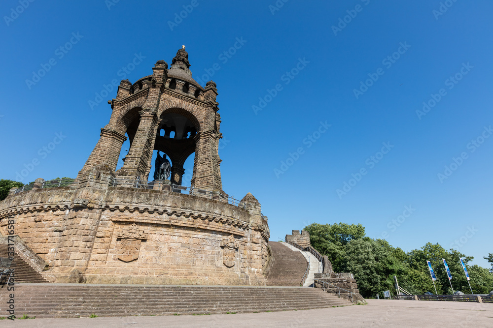 Kaiser-Wilhelm-Denkmal, Porta Westfalica, Deutschland Stock Photo ...