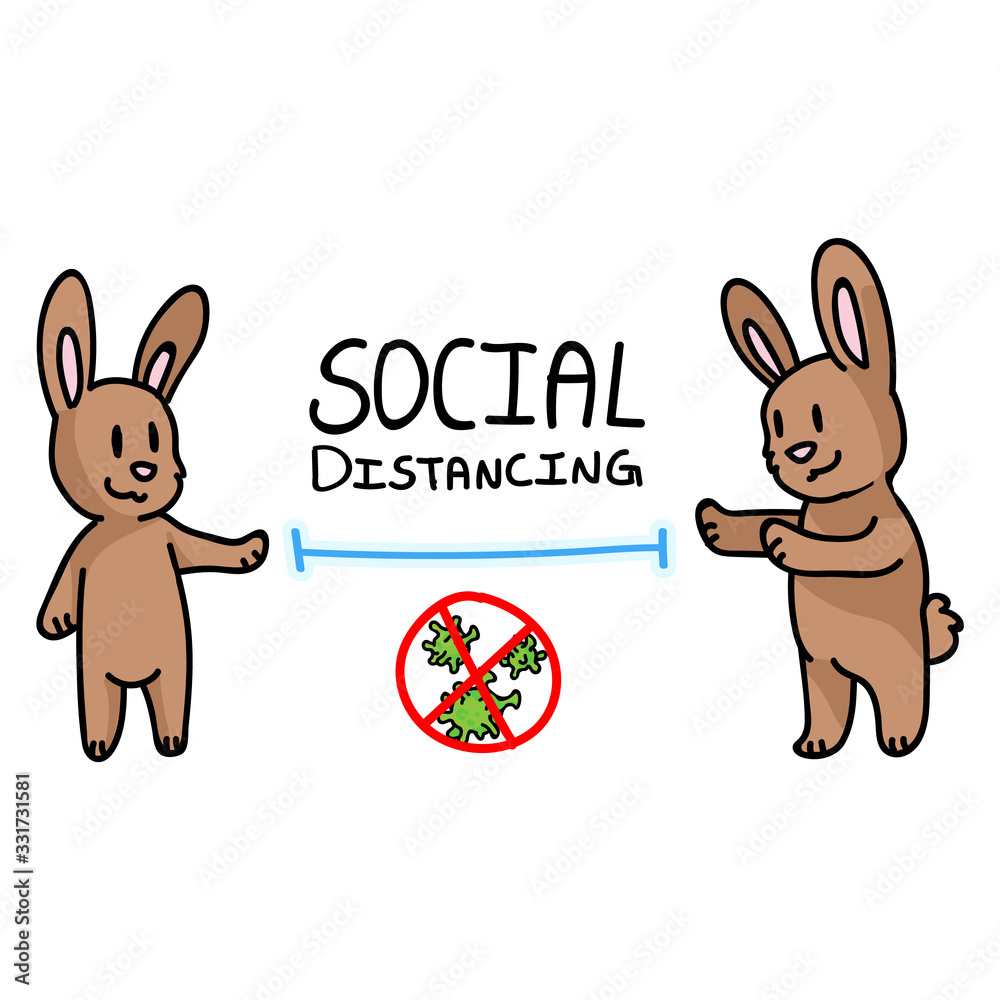 Corona virus kids cartoon social distancing infographic. Viral flu help ...