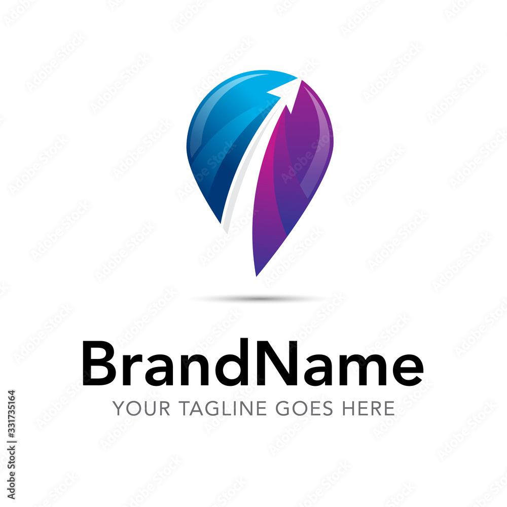 pin location logo icon vector template Stock Vector | Adobe Stock