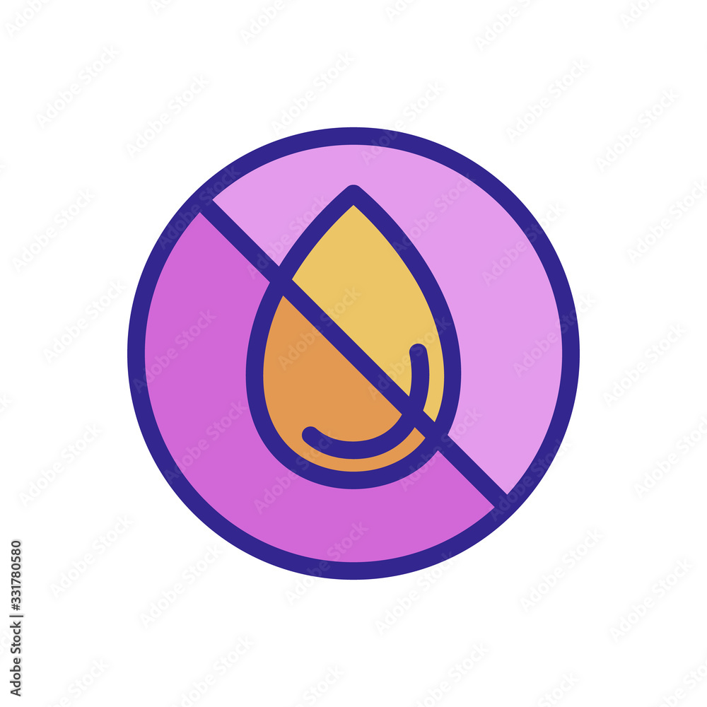no humidity icon vector. no humidity sign. color isolated symbol ...