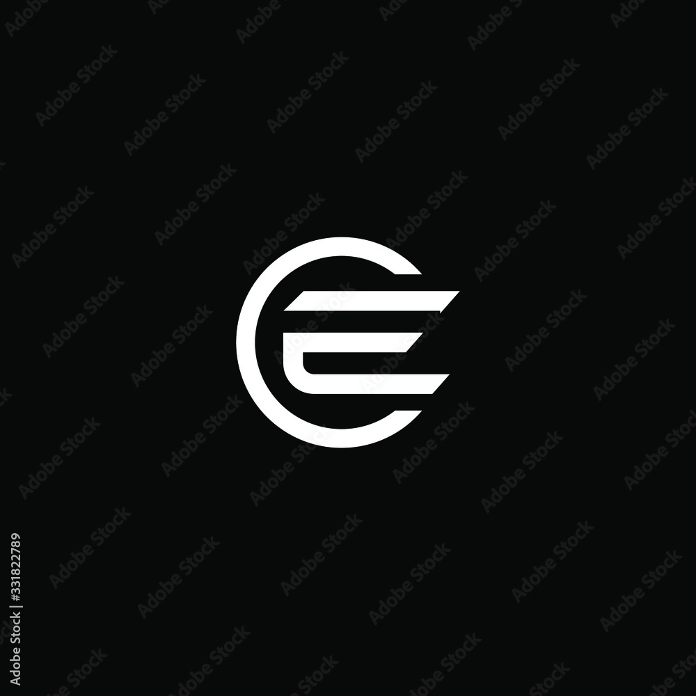 letter CE / initial CE logo design icon vector template Stock Vector ...