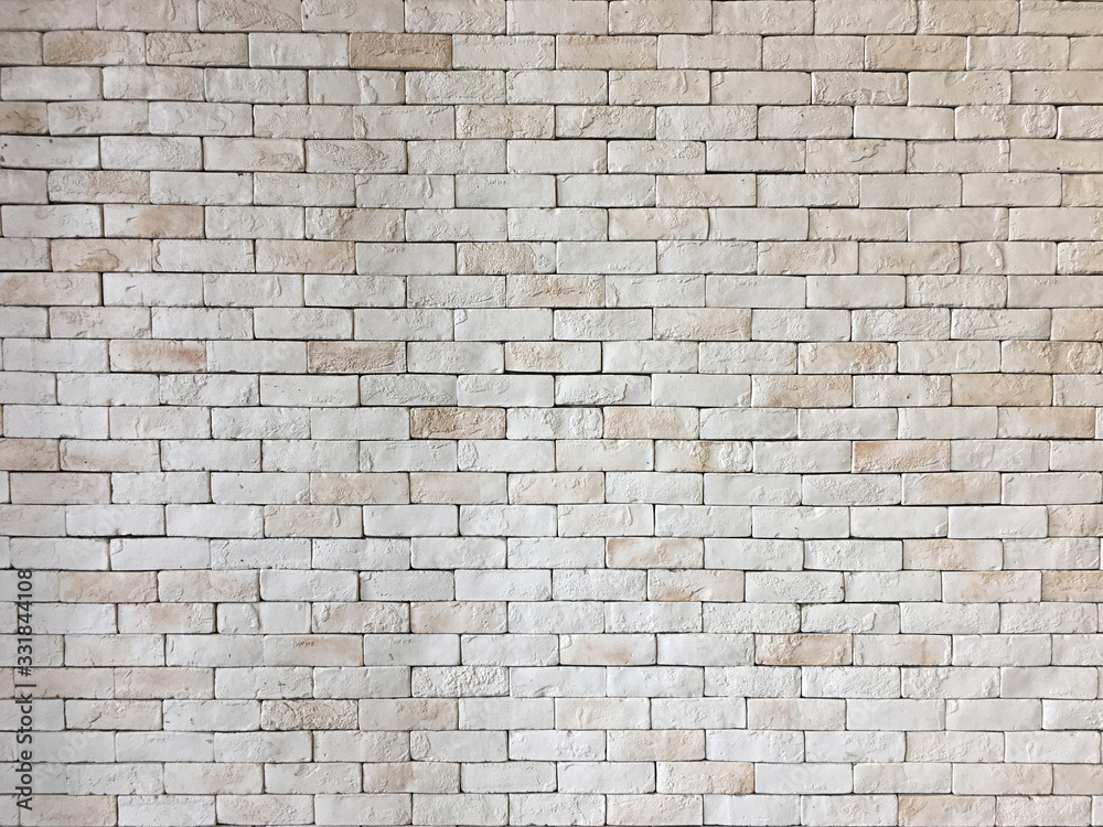 Seamless Brick Pattern, white brick wall texture for background Stock ...