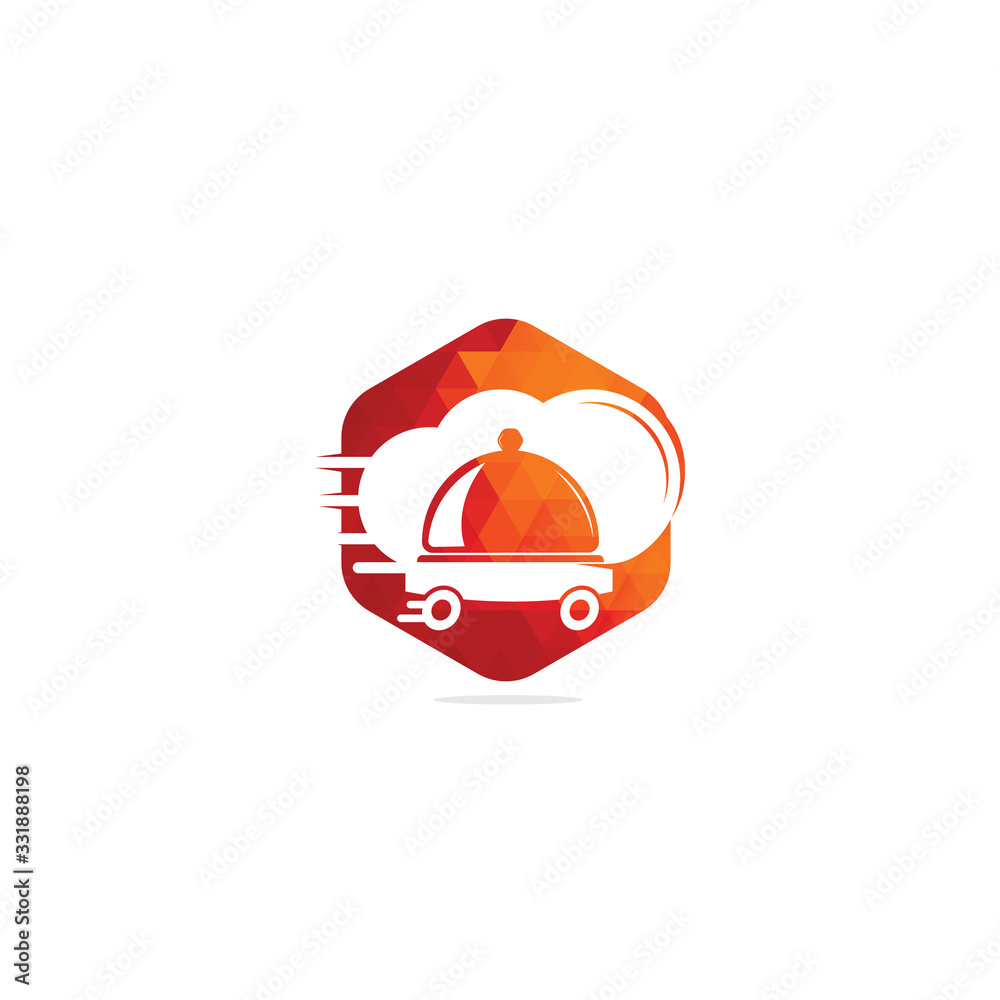 Food delivery logo design. Fast delivery service sign. Delivery logo ...