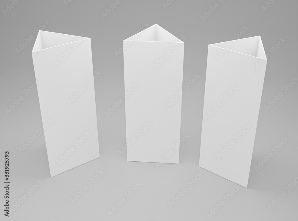 Promotional table talker isolated on white background, mockup template ...
