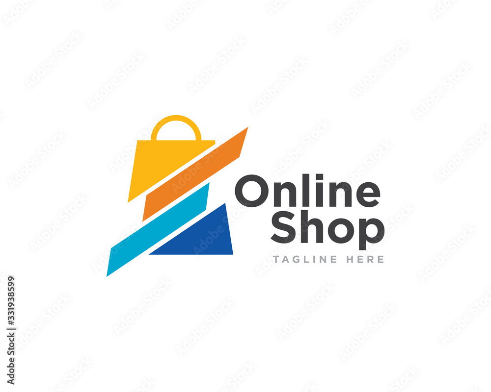 Bag Shop Logo Icon Design Vector Stock Vector | Adobe Stock