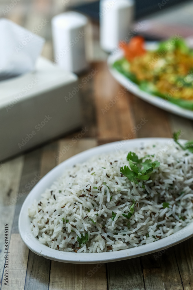 Jeera (cumin) fried rice Stock Photo | Adobe Stock