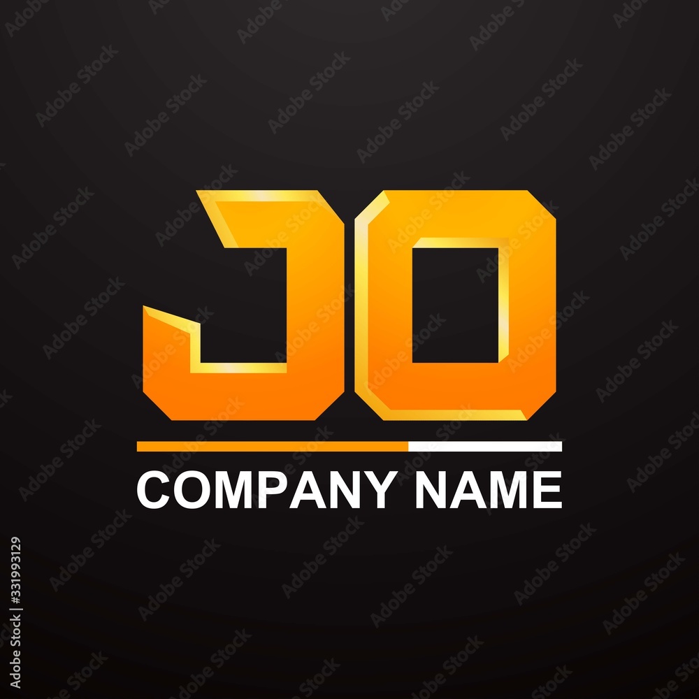 JO initial logo monogram designs modern templates sign, logo, abstract ...
