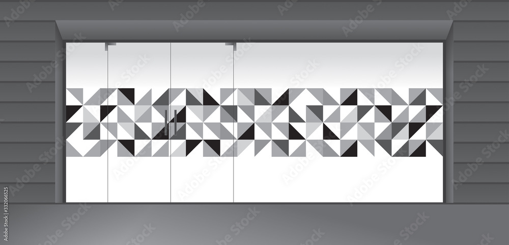 Abstract design for glass and wall graphics. Glass graphics design for ...