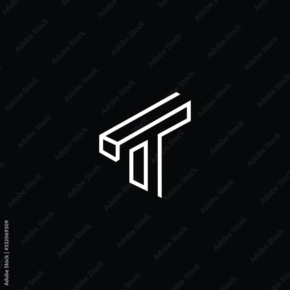 Minimal elegant monogram art logo. Outstanding professional trendy ...