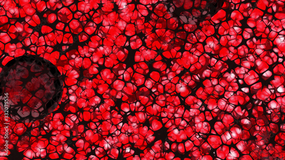 Abstract red background blood organs 3d render medicine human organism ...