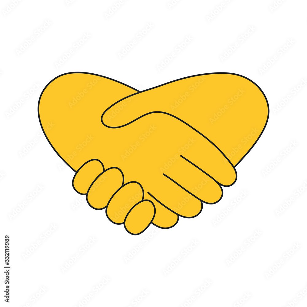 Shaking hands. Friend welcome, introduction, friendship, partnership ...