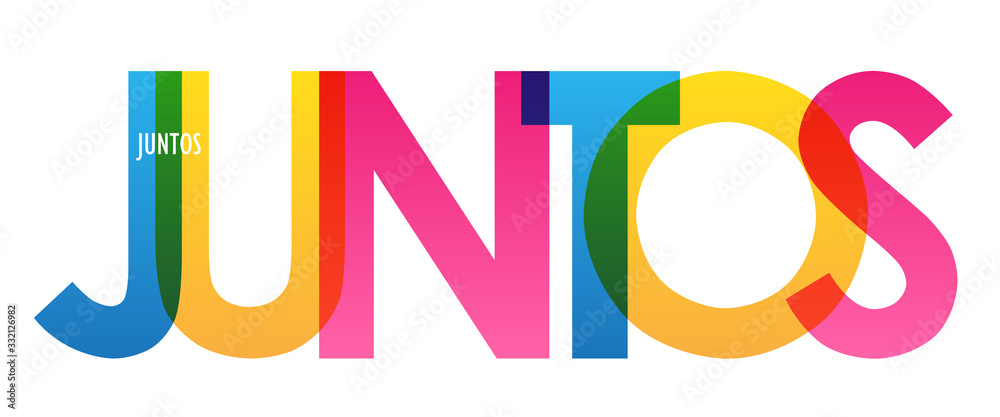 Vetor de Tipografía vectorial JUNTOS do Stock | Adobe Stock