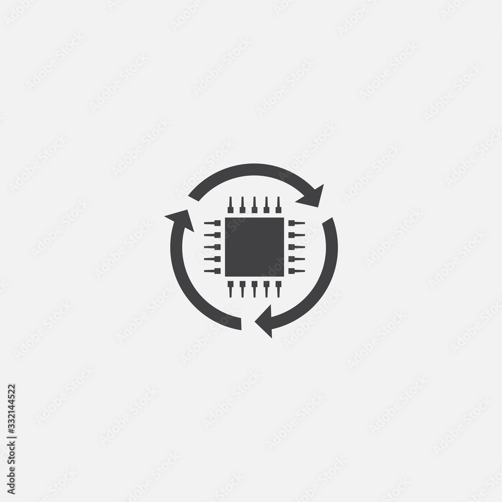 digital transformation base icon. Simple sign illustration. digital ...