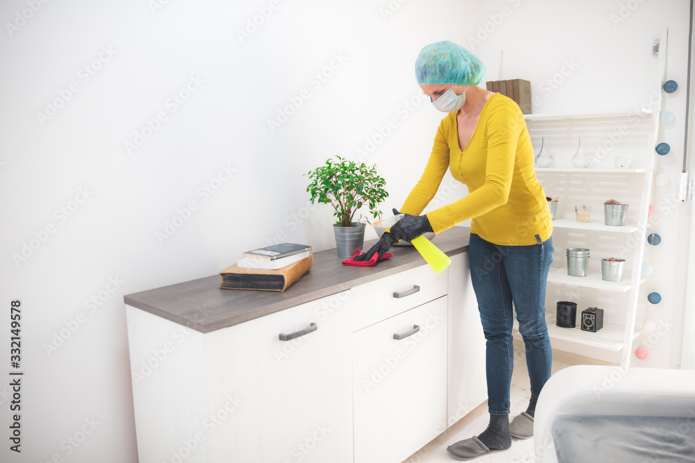 Home and room sterilization with disinfectant product in the time of ...