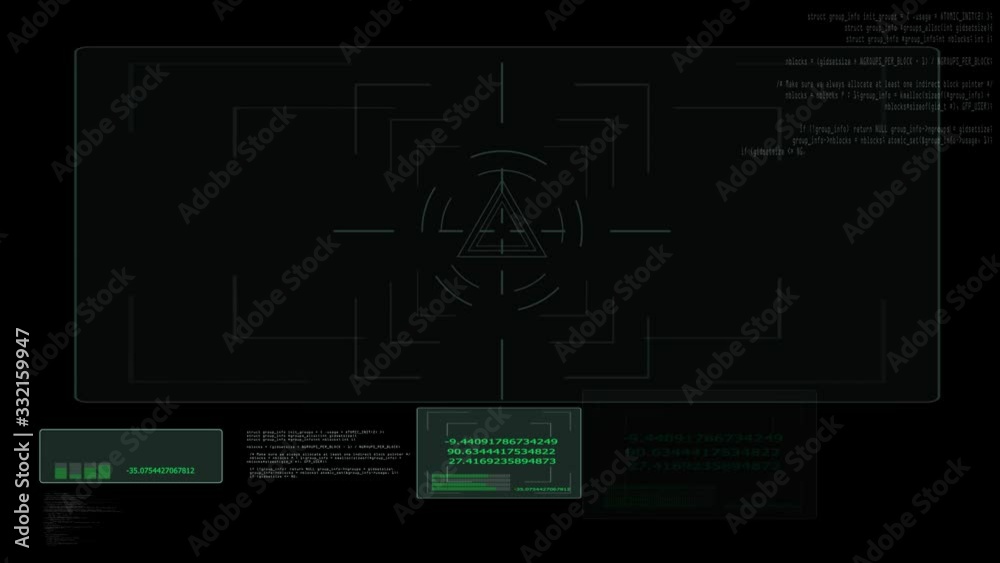4 K lock scale hacker text analysis black screen background for banner ...