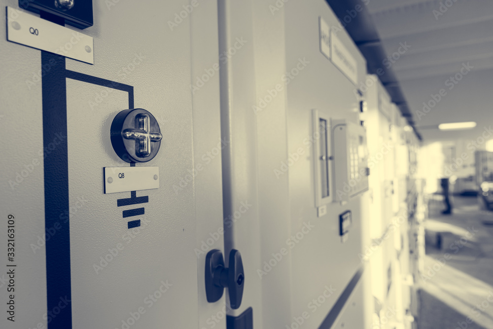 Power plant switchyard protection and control cubicles compartment ...