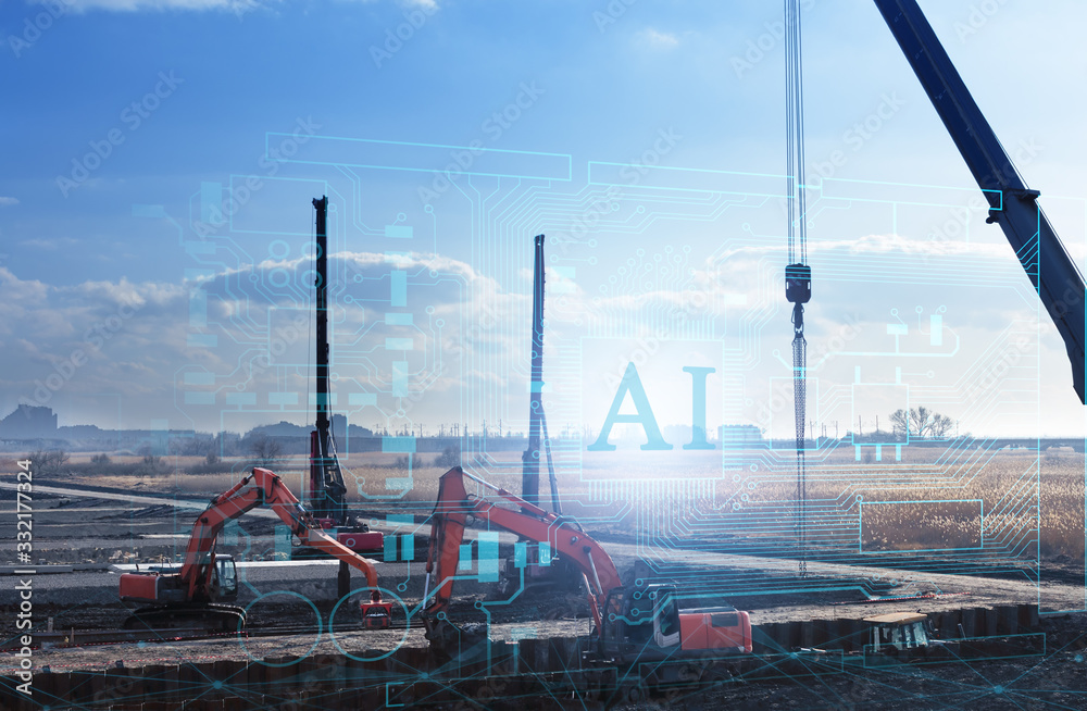 construction work without human intervention, fully automatic ...