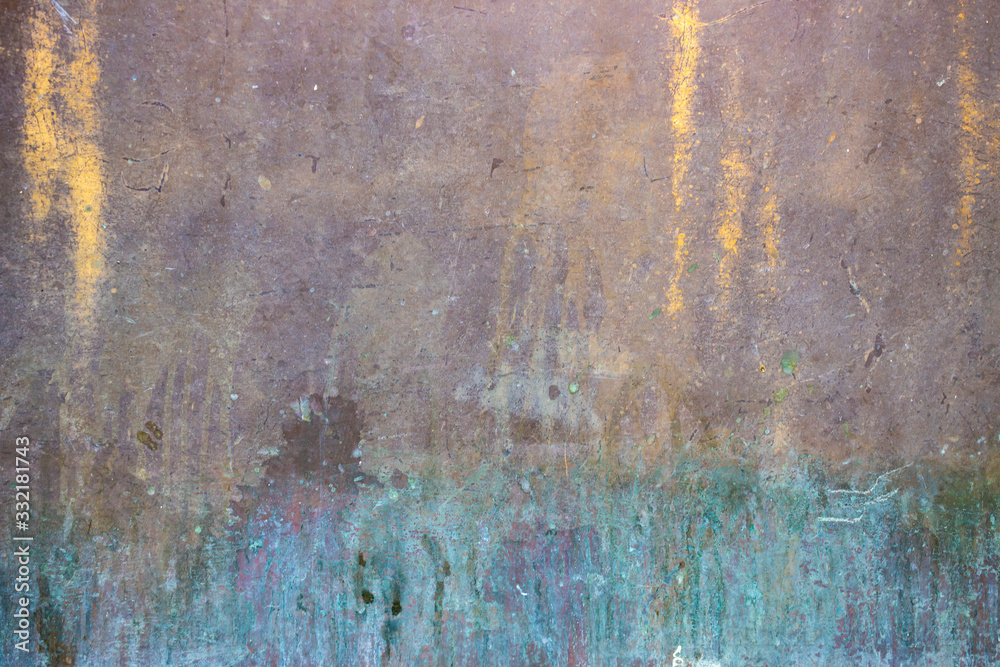 Rome, Italy - Texture, pattern, background. Metal slab, travertine used ...