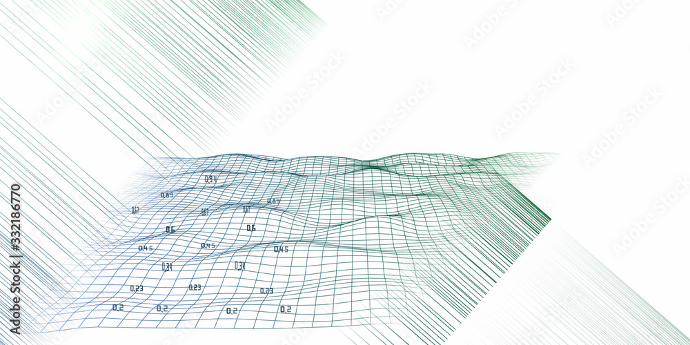 Abstract concept with blurred lines analysis scientific or financial ...