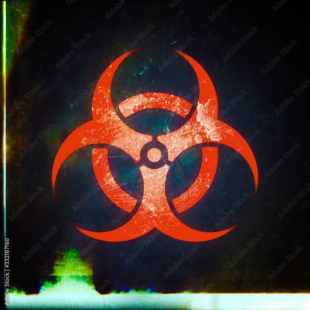 Biohazard Sign (danger caution sign), Pandemic Expansion Symbol. The ...