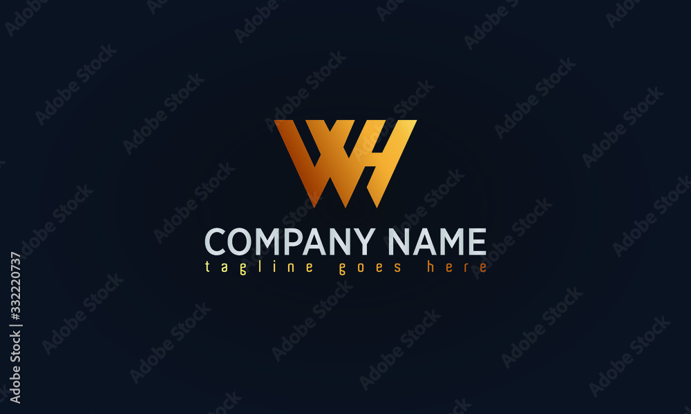 Logo Type Monogram Gold Logo Design Stock Vector | Adobe Stock