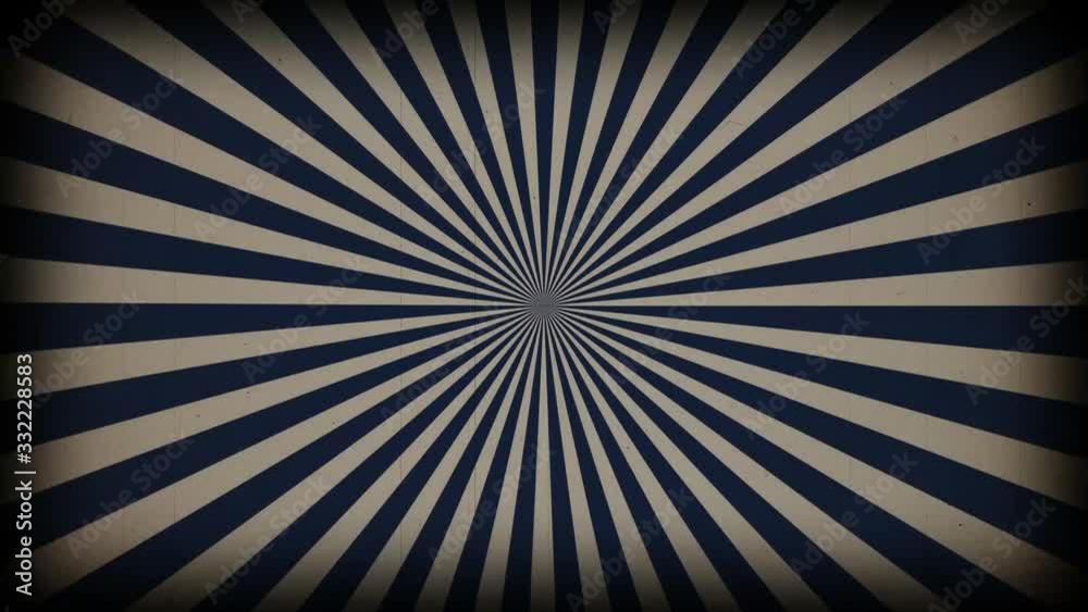 Sunburst vintage rays background. Rotating retro sun ray animation ...