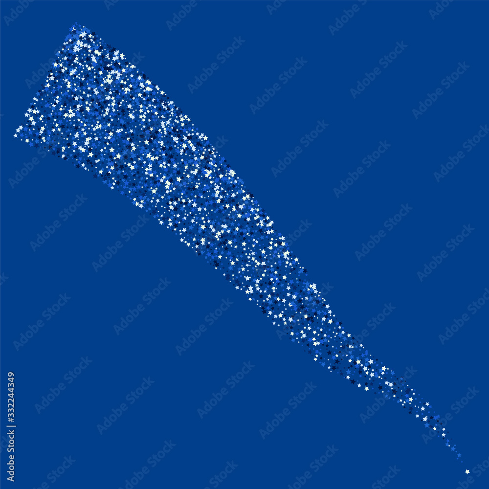 Silver Sky Bright Vector Border. Festive Confetti Wallpaper. Bright ...
