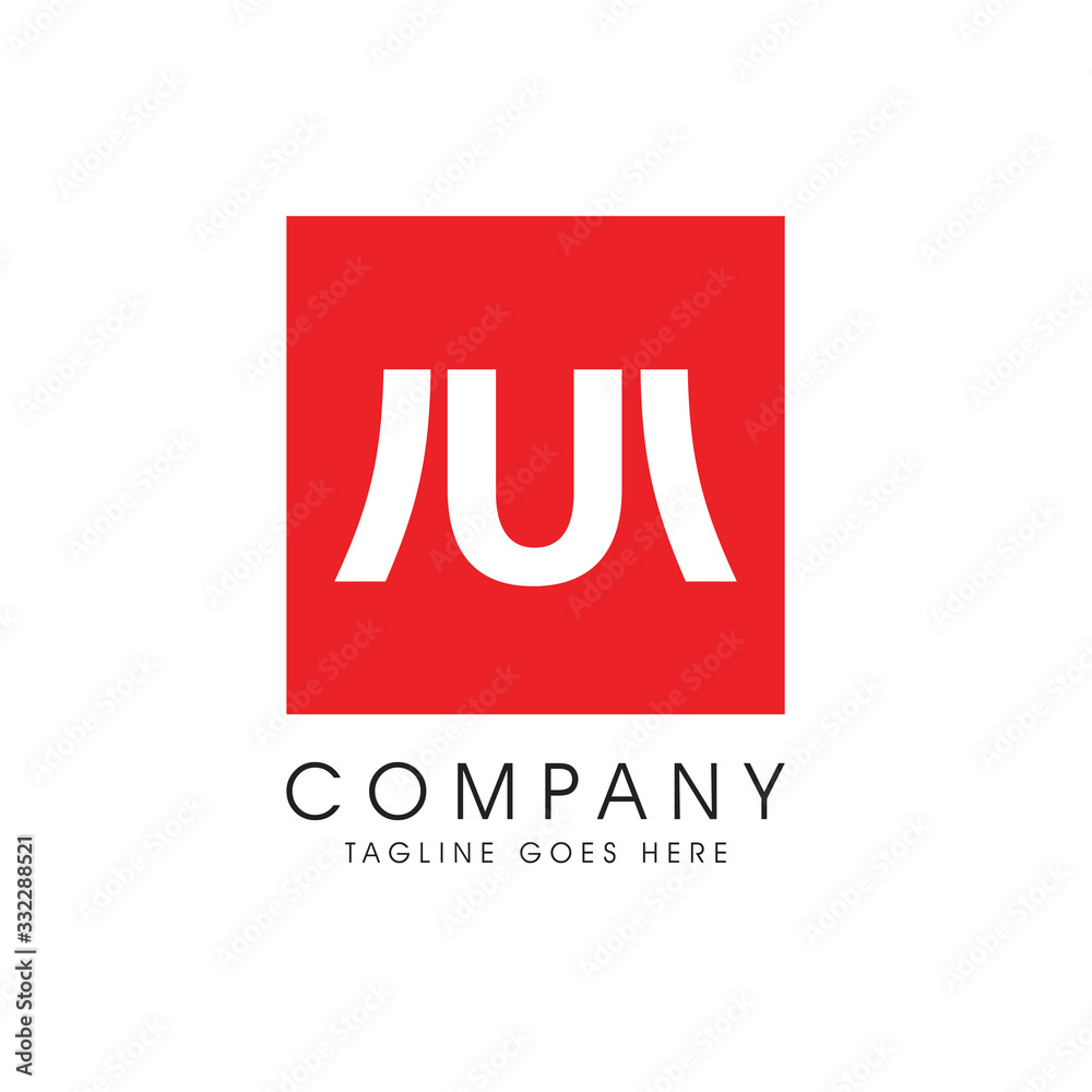 MU monogram logo. letetr based vector. Stock Vector | Adobe Stock