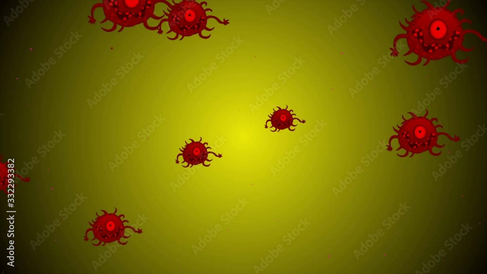 Video Stock Coronavirus Covid-19 Infected virus 2019-ncov pneumonia in ...