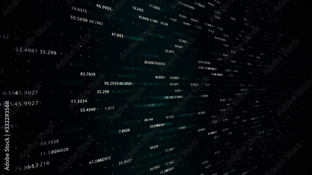 Cyber or technology background.Big data visualization concept. Machine ...