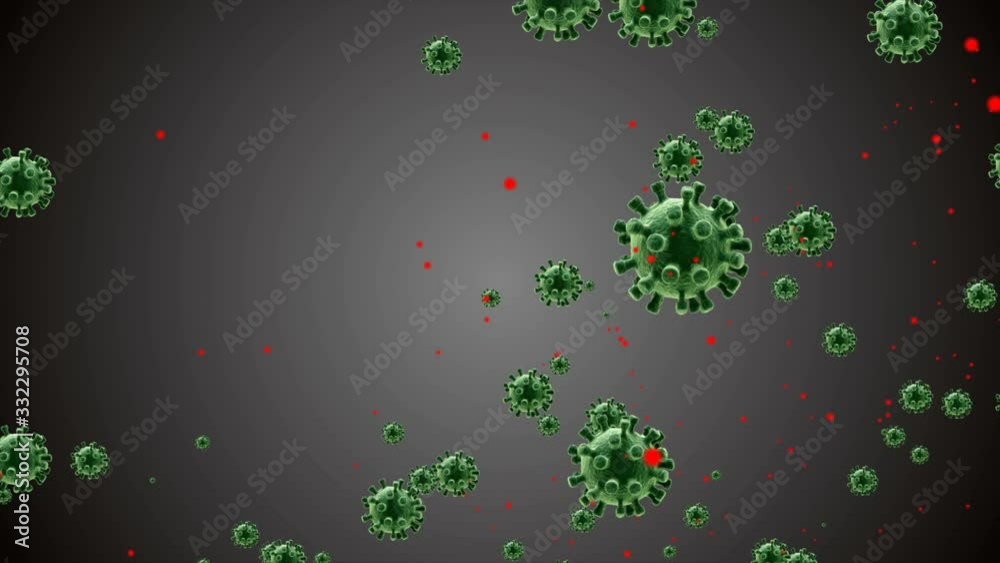 Coronavirus Covid-19 Infected virus 2019-ncov pneumonia in blood ...