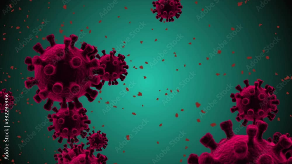 Coronavirus Covid-19 Infected virus 2019-ncov pneumonia in blood ...