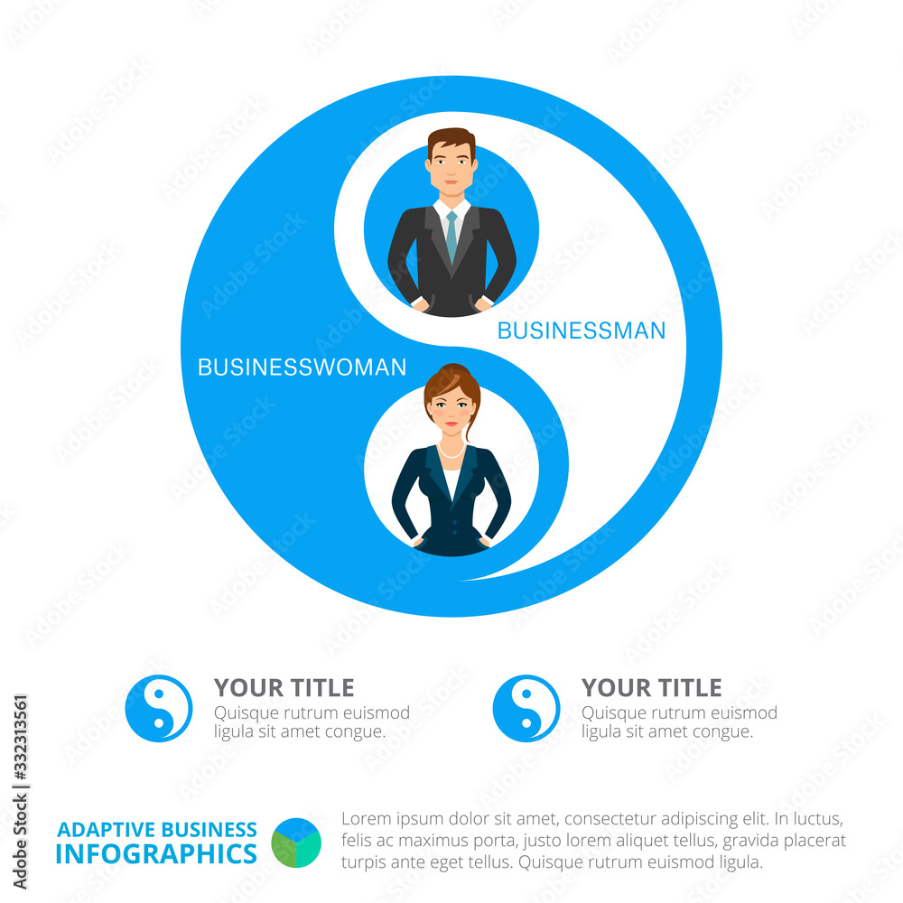 Business infographics. Comparison chart, diagram, template. Creative ...