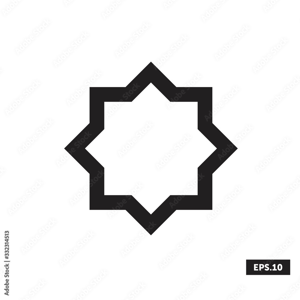 Islamic icon, Islamic Sign/Symbol Vector Stock Vector | Adobe Stock