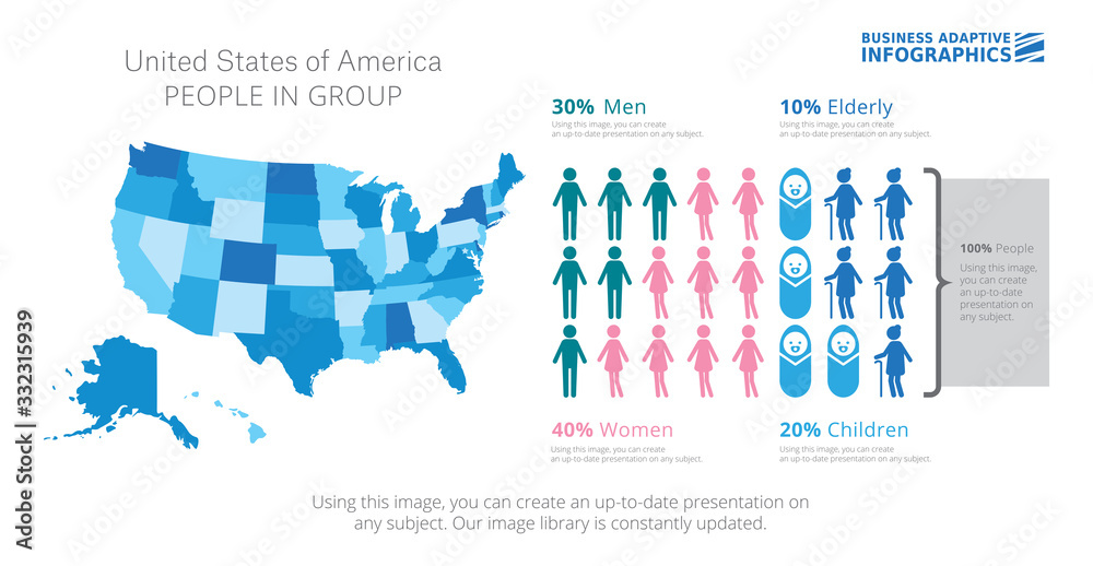 Comparison infographics. Percentage diagram, map chart, layout ...