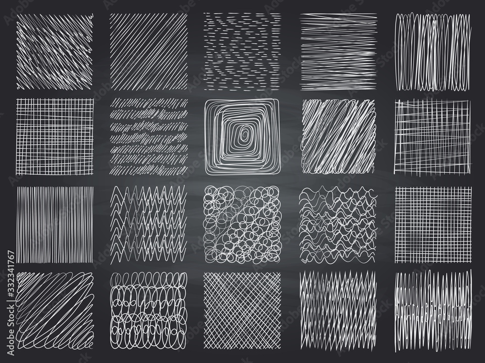 Hatching textures. Pencil sketching shading grunge effect vector ...