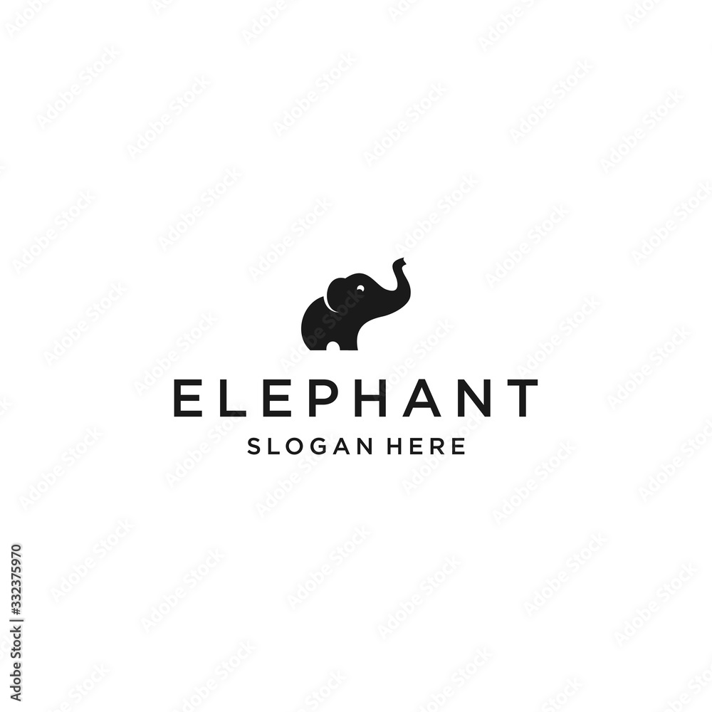 elephant logo icon design vector Stock Vector | Adobe Stock
