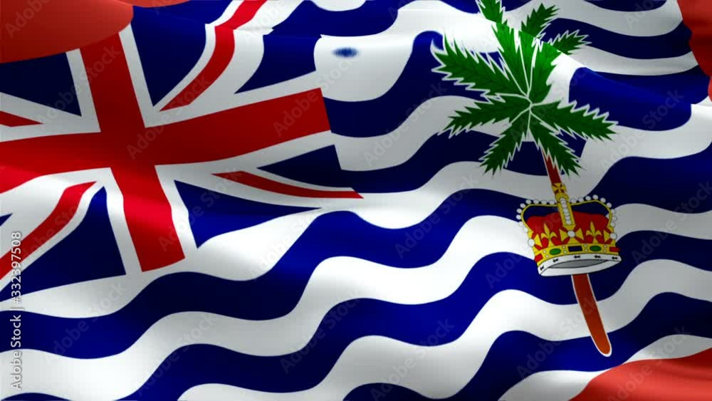 BIOT flag Closeup 1080p Full HD 1920X1080 footage video waving in wind ...