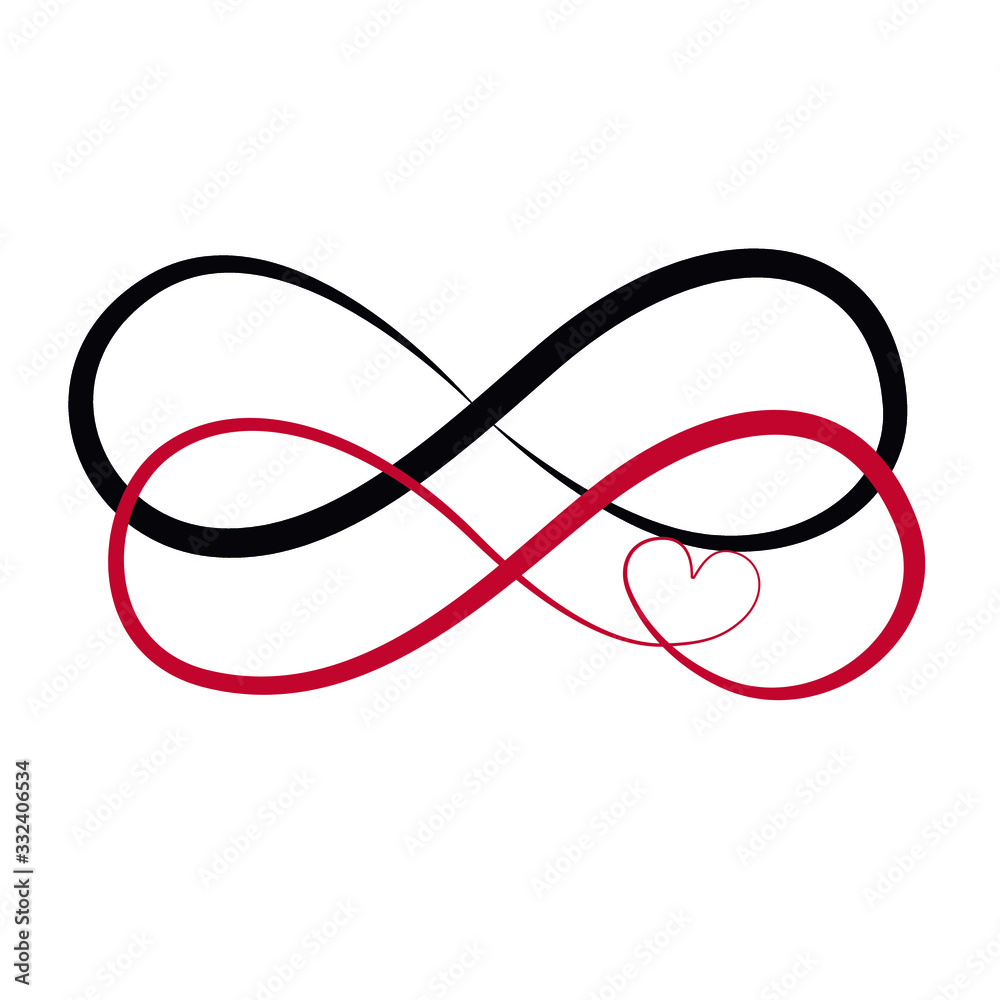 Elegant infinity sign, vector illustration Stock Vector | Adobe Stock