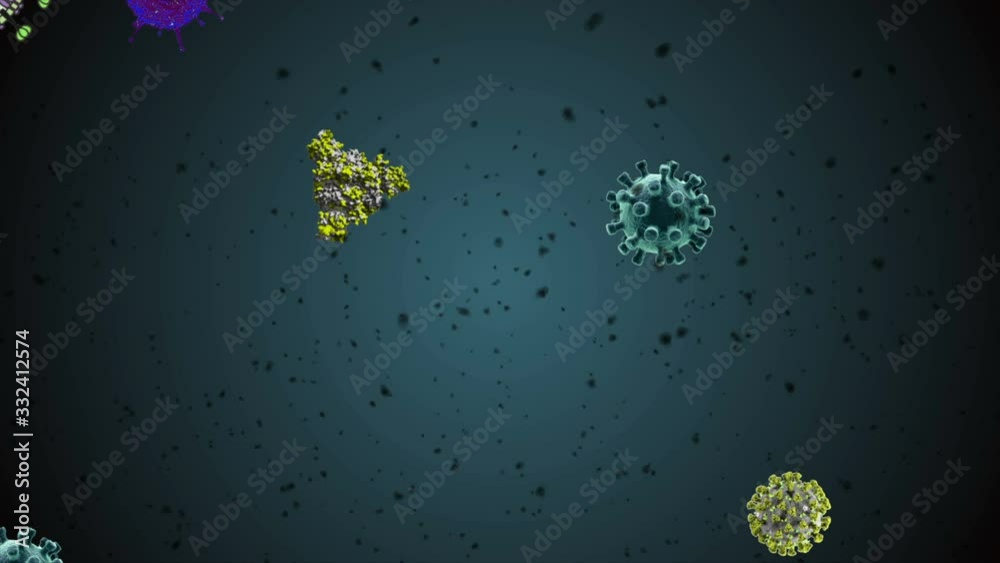 Video „Medical illustration 2d, 3d animation background of cells ...