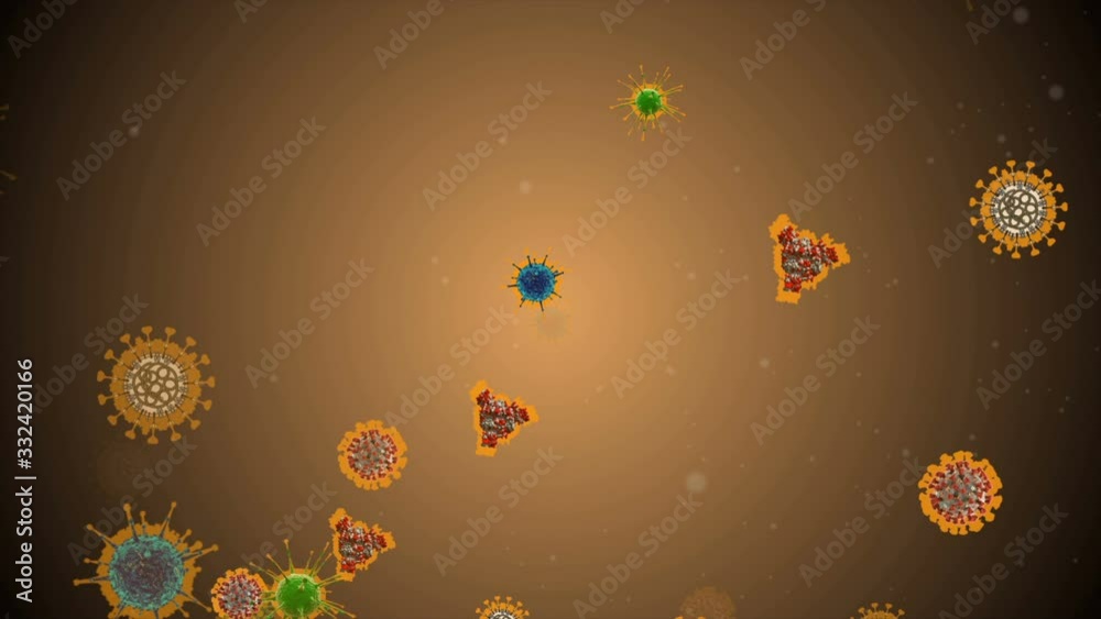 Video „Medical illustration 2d, 3d animation background of cells ...