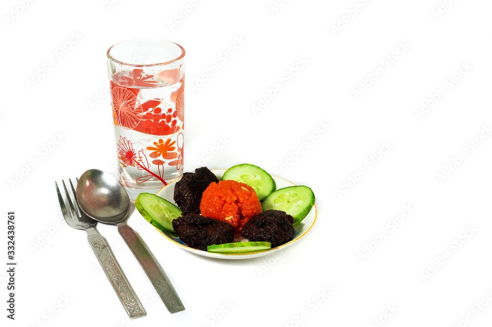 Indian sweets served in white Ceramic plate by gulab jamun, Peda, burfi ...