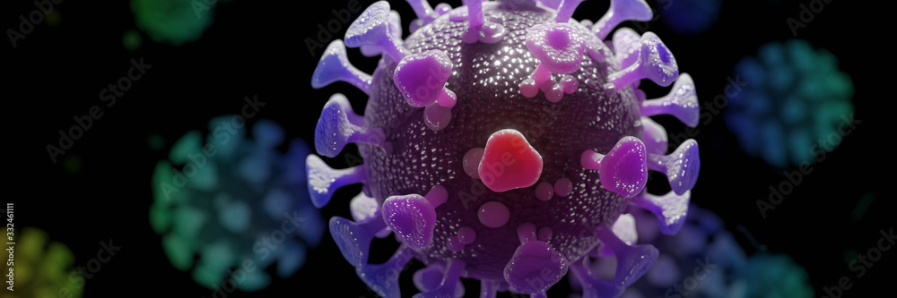 coronavirus (Covid-19, Sars-CoV-2) - microscopic view of all major ...