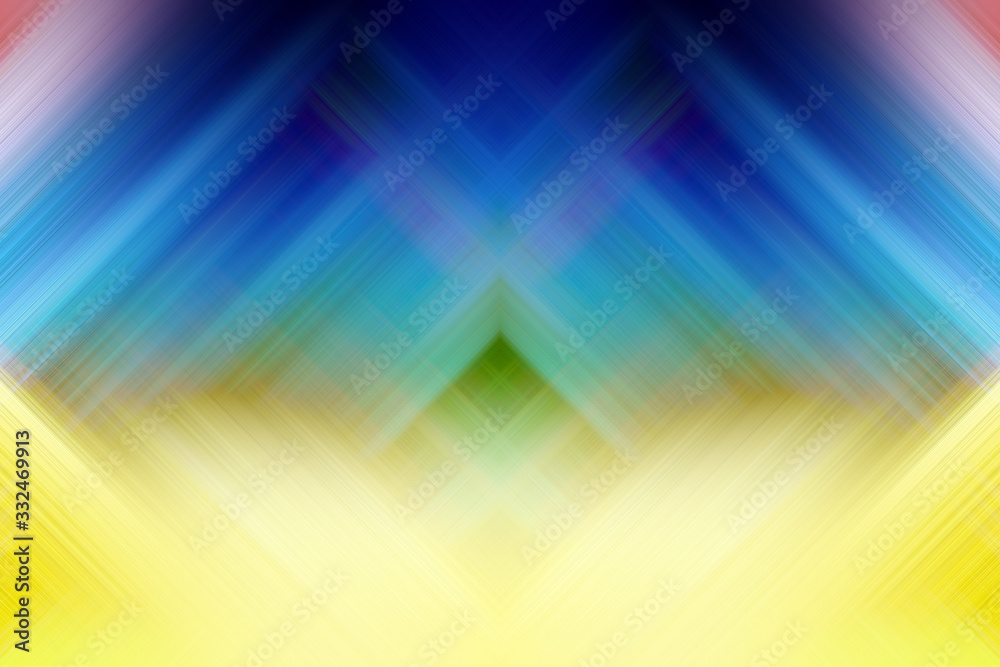 Symmetrical light rays crossing each other under 90 degree angle ...