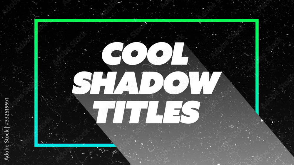 Shadow Titles Stock Template | Adobe Stock