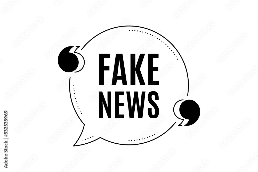 Quote banner with text. Fake news symbol. Media newspaper sign. Daily ...