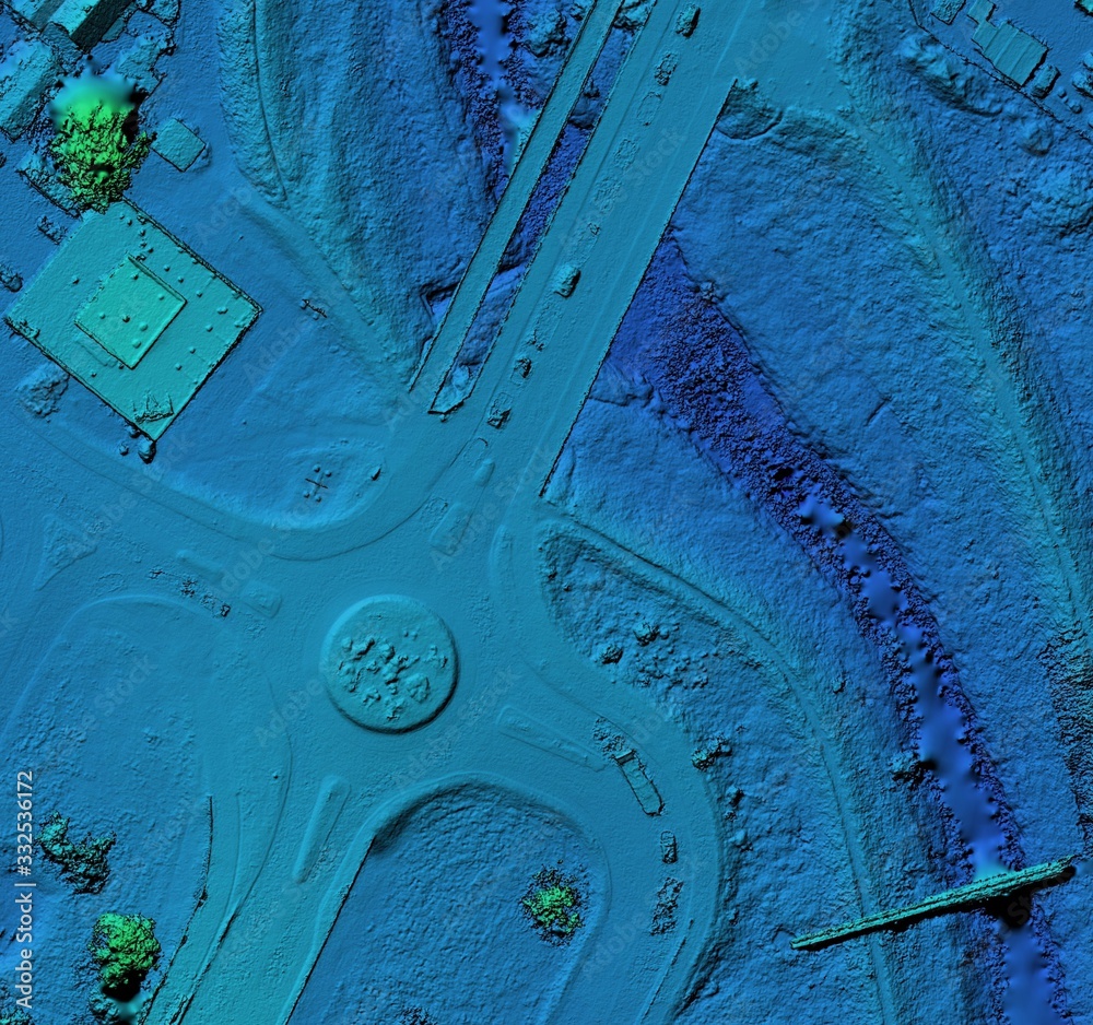 DEM - digital elevation model. Product made after processing pictures ...