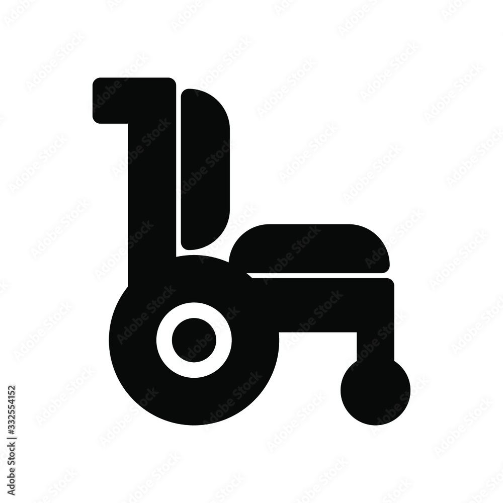 Wheelcair icon , science hospital profesional , template design logo ...